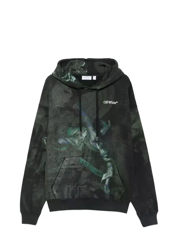Off-White Long-sleeved Hoodie - Black