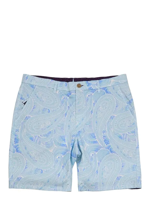 LORDS OF HARLECH Clyde Flat Front Short - Blue