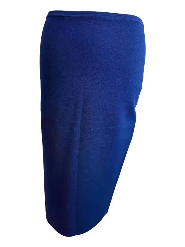 Diane Von Furstenberg Knitted Pencil Skirt - Blue
