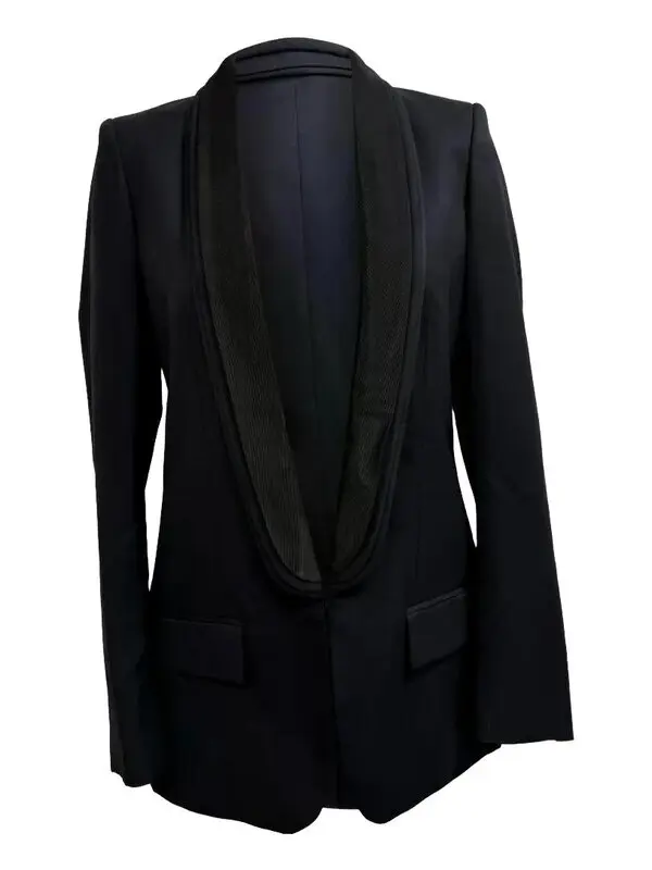 Stella McCartney Contrast Lapel Blazer - Black