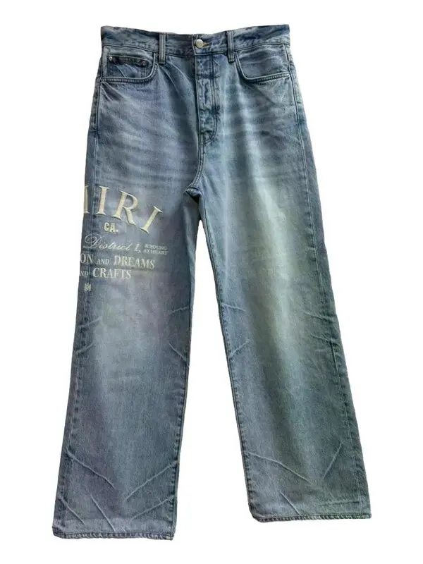 Amiri Arts District Wide-leg Jeans - Blue