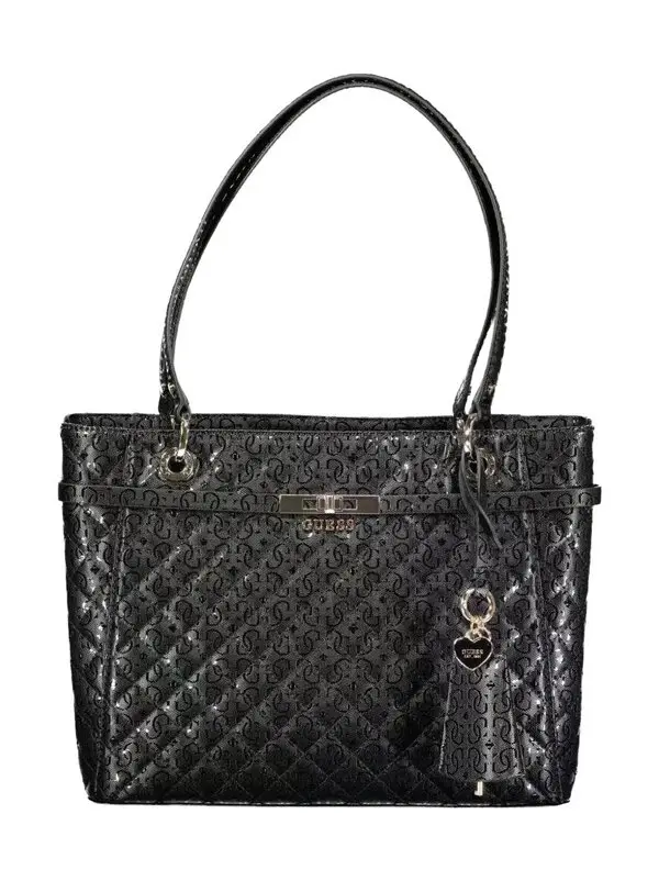 Guess Quilted Tote Bag - Black