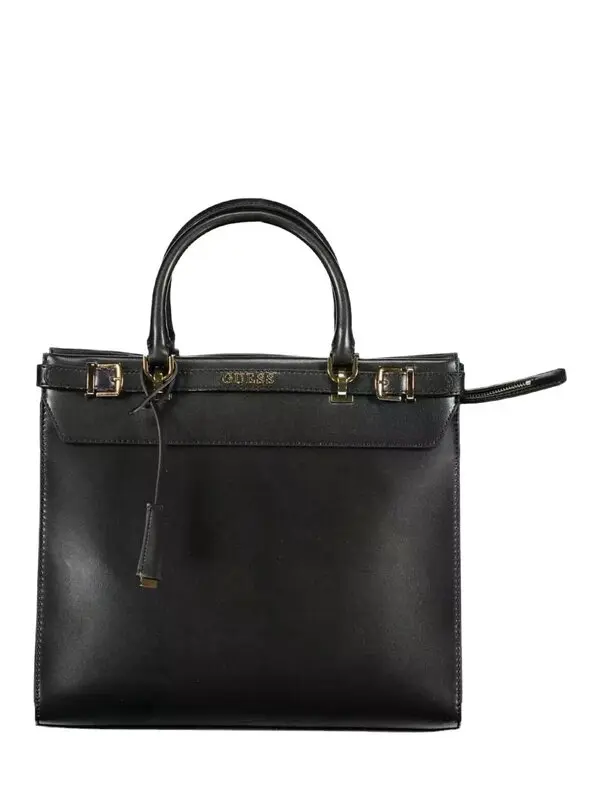 Guess Logo Lettering Tote Bag - Black