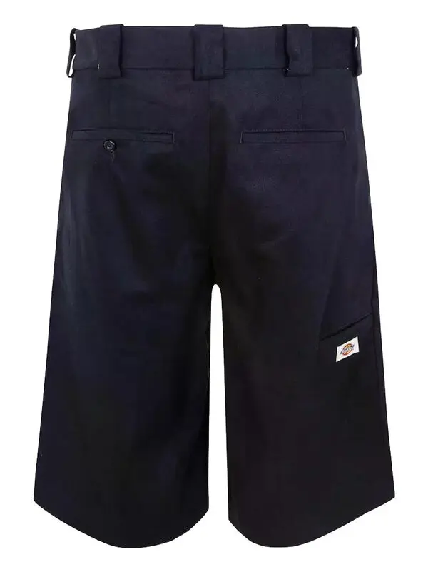 Dickies Pleated Logo-patch Shorts - Blue