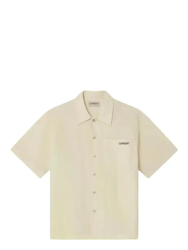 CARRER Beck Logo-detail Short-sleeve Shirt - Neutrals