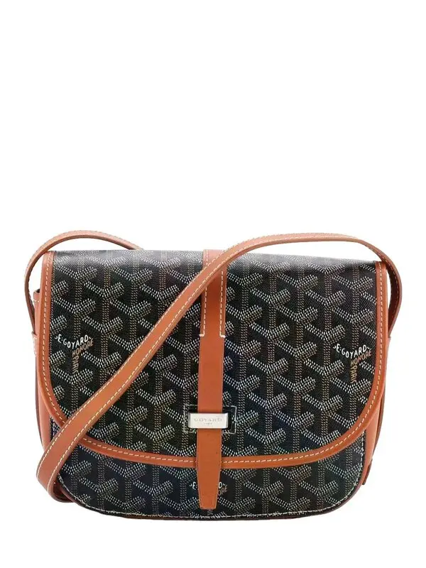 Goyard Belvedere Ii Messenger Bag Coated Canvas Pm - Black