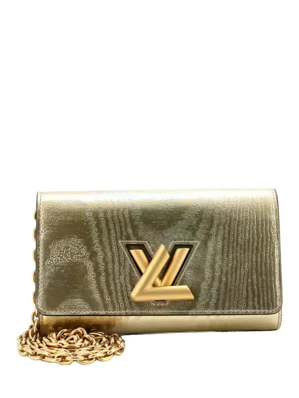 LOUIS VUITTON Twist Chain Wallet Gravity Calfskin - Gold