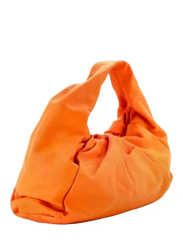 Bottega Veneta The Shoulder Pouch Leather Maxi Hobo Bag - Orange