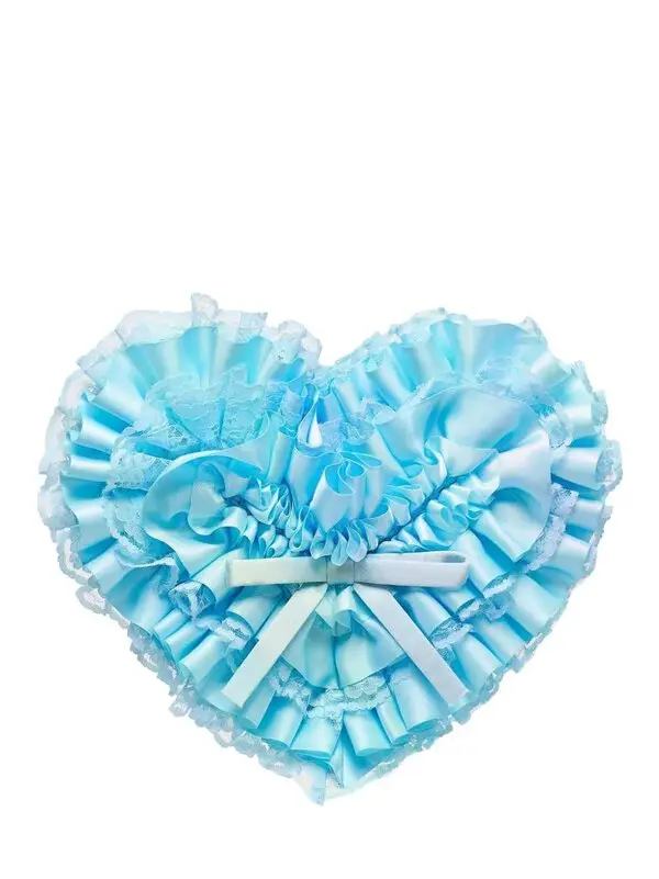 Ashley Williams Ruffled Clutch - Blue