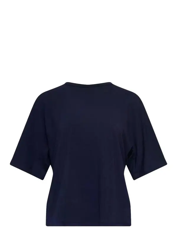 YCH Backless Draped T-shirt - Blue