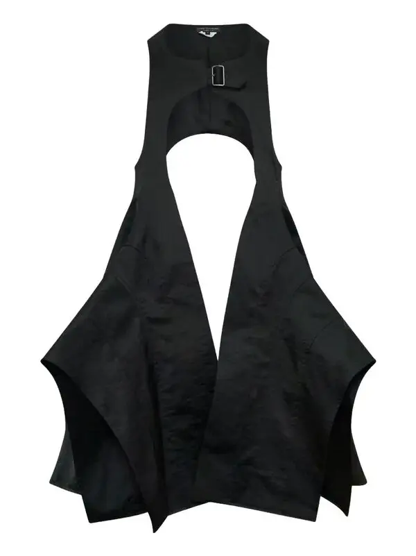 Comme Des Garçons Buckle-detail Vest - Black