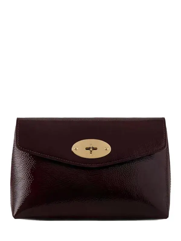Mulberry Darley Patent-leather Pouch - Purple