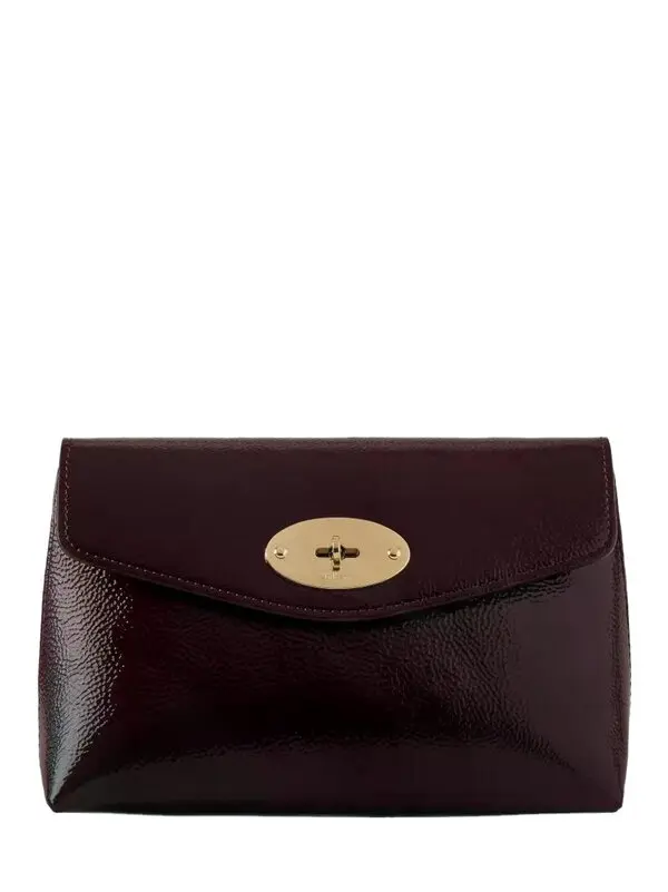 Mulberry Darley Patent-leather Pouch - Purple
