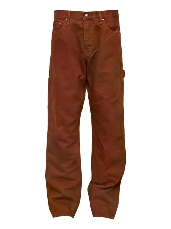 VOWELS Overdyed Painter Trousers - Brown