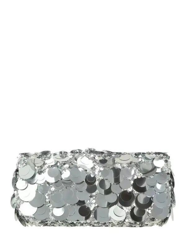Rabanne Sequin-embellished Clutch - Silver