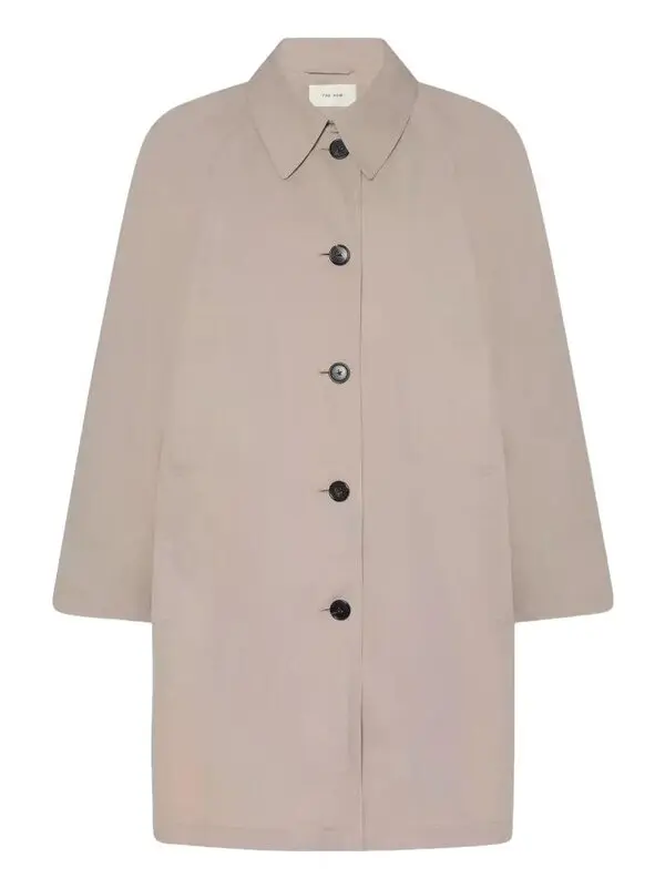 THE ROW Hawkins Raglan-sleeve Single-breasted Coat - Neutrals