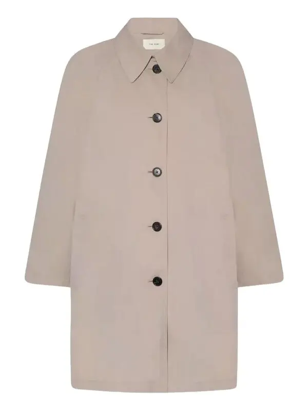 THE ROW Hawkins Raglan-sleeve Single-breasted Coat - Neutrals