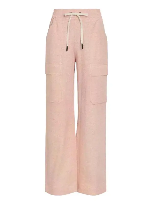 Moncler Drawstring Cargo Pants - Pink