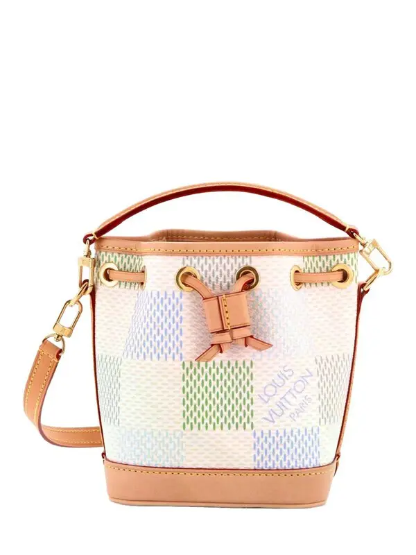 LOUIS VUITTON Noe Nm Handbag Limited Edition Damierlicious Giant Nano Bucket Bag - Neutrals