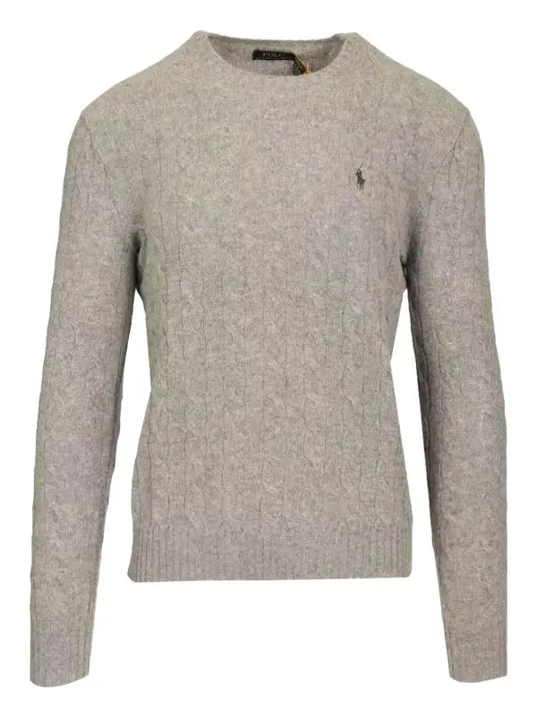 Polo Ralph Lauren Cable-knit Pony Sweater - Grey