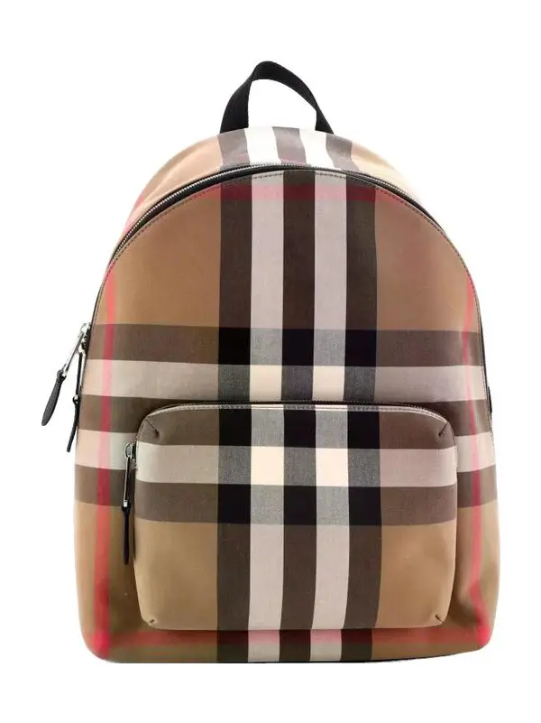 Burberry House Check Canvas Medium Backpack - Brown
