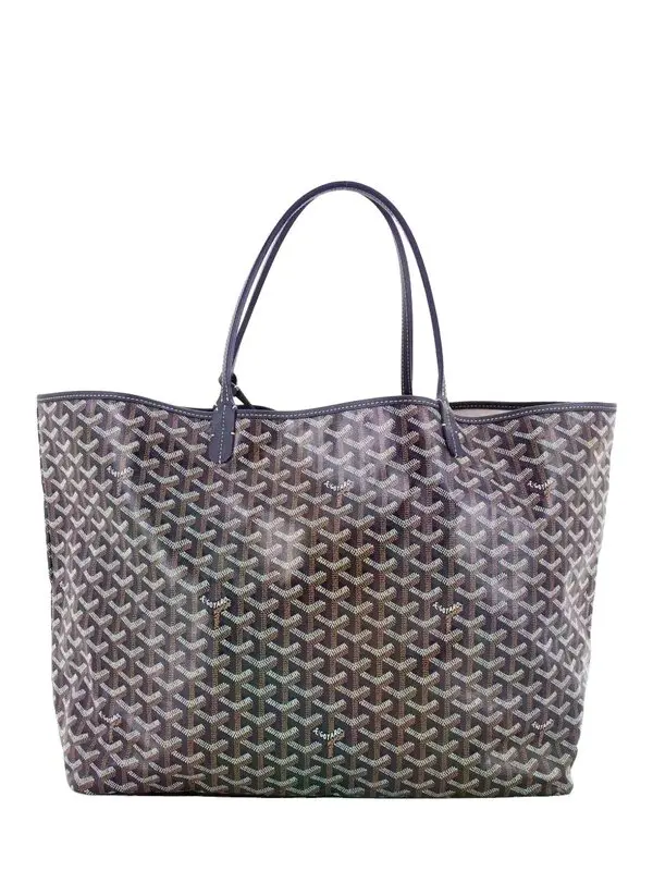 Goyard Saint Louis Coated Canvas Gm Tote Bag - Blue