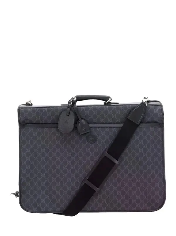 Gucci Retro Interlocking G Garment Bag Gg Coated Canvas - Black