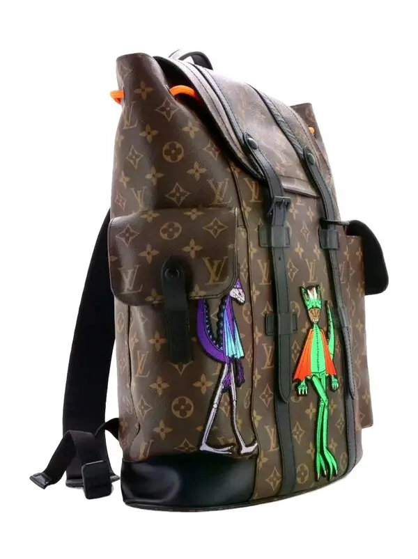 LOUIS VUITTON Christopher Monogram Canvas Pm Backpack - Brown
