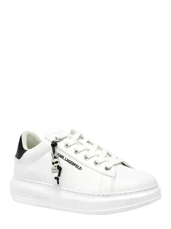 Karl Lagerfeld Icon Charm Detail Sneakers - White