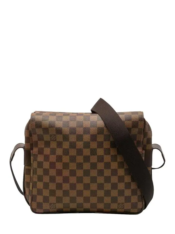 LOUIS VUITTON 2003 Damier Ebene Naviglio Crossbody Bag - Brown