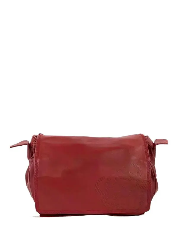 Loewe 2010-2026 Nappa Anagram Flap Crossbody Bag - Red