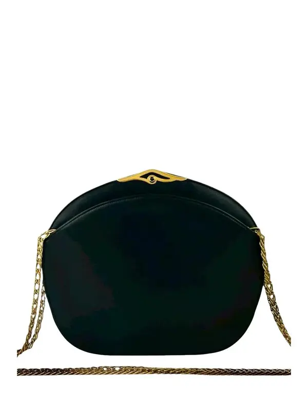 Cartier 2010-2026 Leather Chain Crossbody Bag - Black