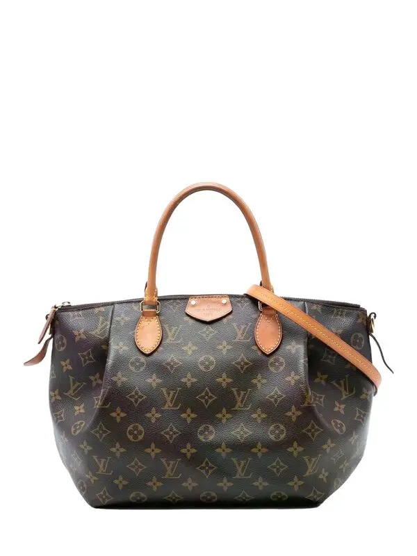 LOUIS VUITTON 2015 Monogram Turenne Mm Satchel - Brown