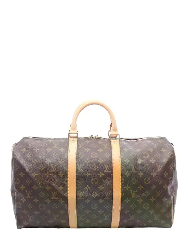 LOUIS VUITTON 1997 Monogram Keepall 50 Travel Bag - Brown