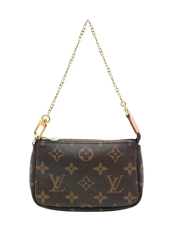 LOUIS VUITTON 2019 Monogram Mini Pochette Accessoires Handbag - Brown