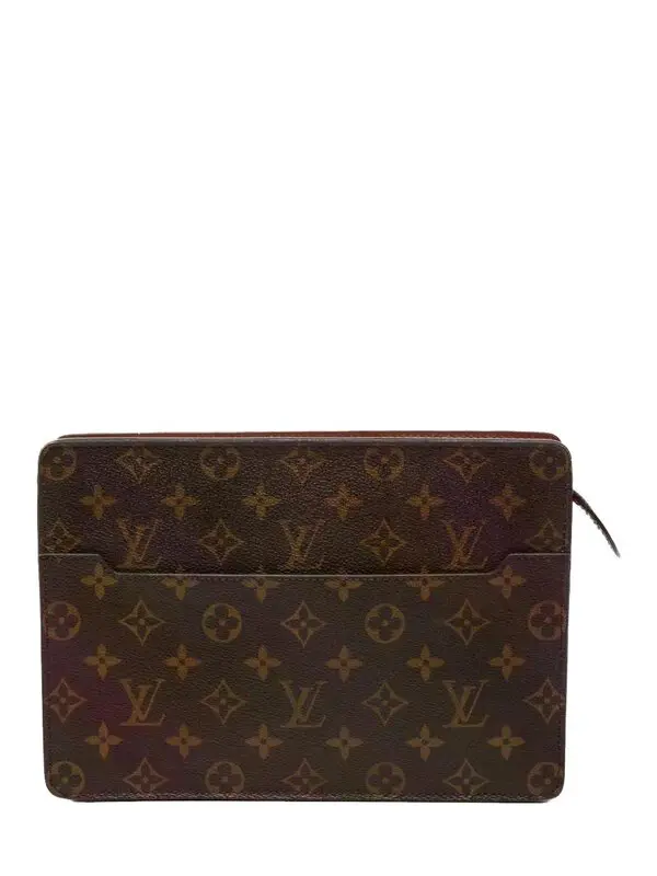 LOUIS VUITTON 2000 Monogram Pochette Homme Clutch - Brown
