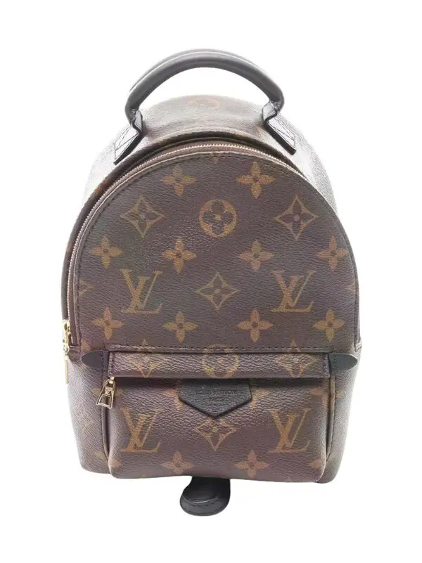 LOUIS VUITTON 2021-2026 Monogram Mini Palm Springs Backpack - Brown
