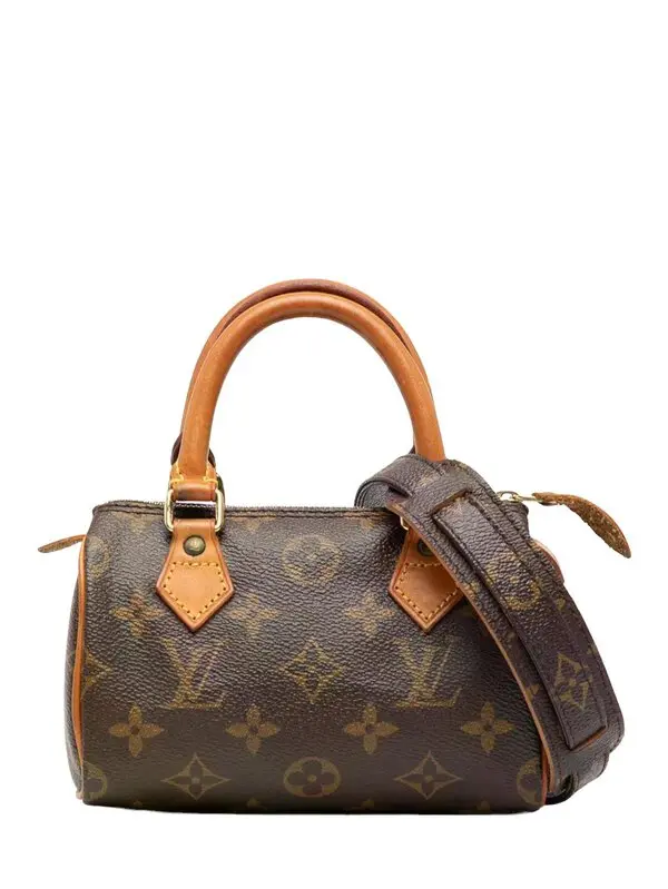 LOUIS VUITTON 1995 Monogram Mini Speedy Hl Satchel - Brown