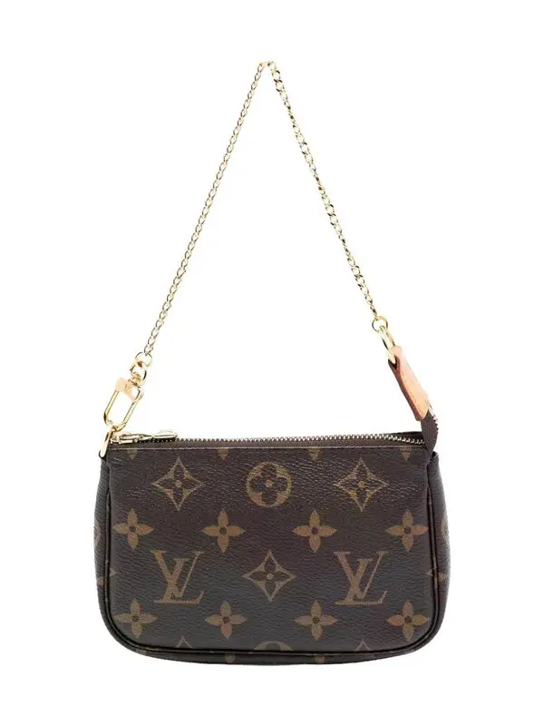 LOUIS VUITTON 2021 Monogram Mini Pochette Accessoires - Brown