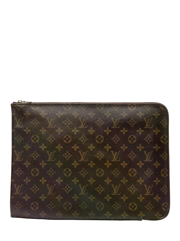 LOUIS VUITTON Monogram Poche Documents Portfolio - Brown