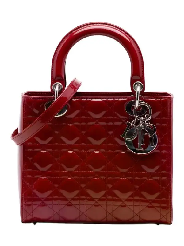 Dior Medium Lady Satchel - Red
