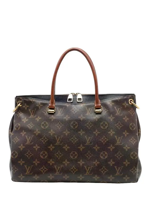 LOUIS VUITTON 2015 Monogram Pallas Mm Satchel - Brown