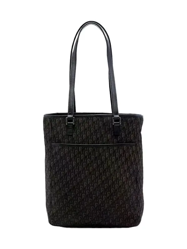 Dior 2003 Diorissimo Trotter Canvas Tote Bag - Black