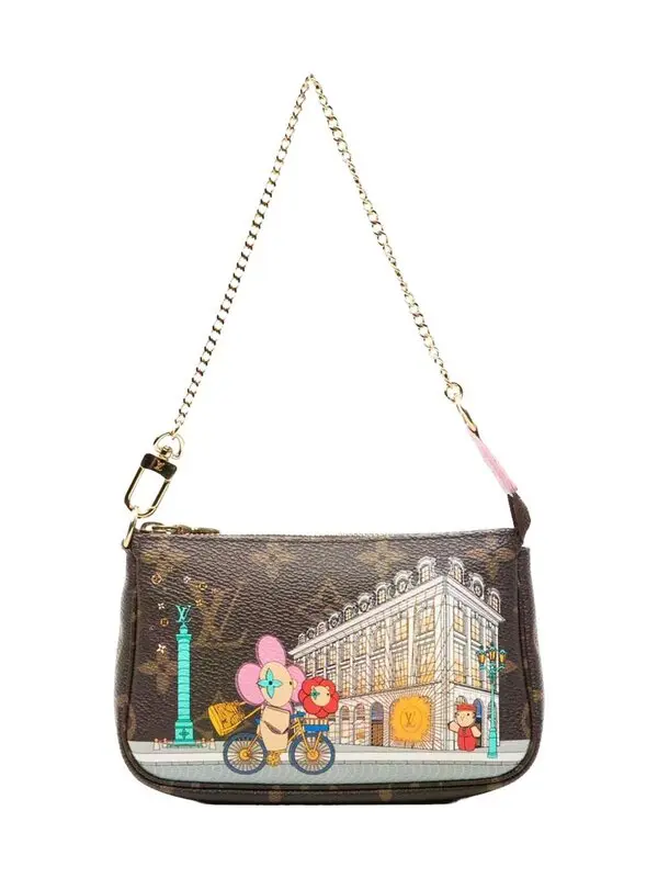LOUIS VUITTON 2022 Monogram Vivienne In Paris Mini Pochette Accessoires Handbag - Brown