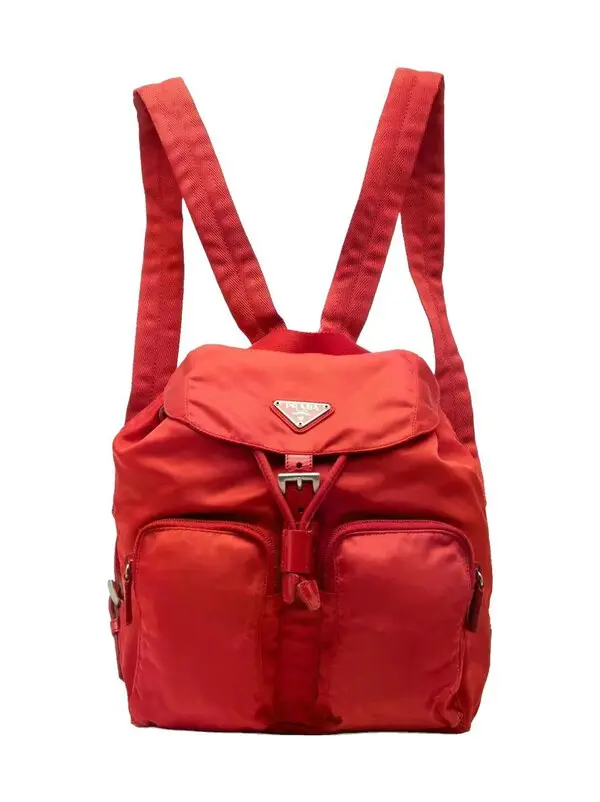 Prada 2000-2013 Tessuto Backpack - Red