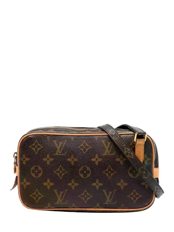 LOUIS VUITTON Monogram Pochette Marly Bandouliere - Brown