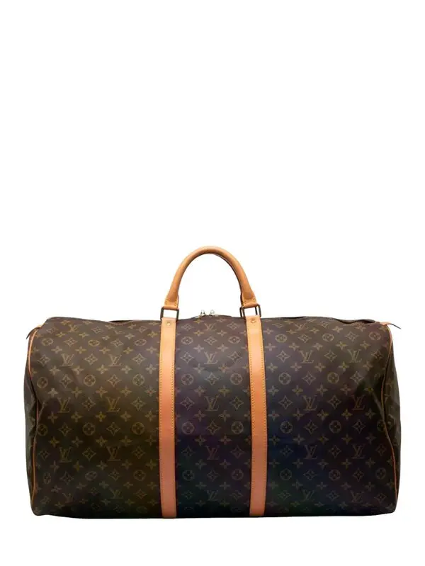 LOUIS VUITTON 1992 Monogram Keepall 60 Travel Bag - Brown