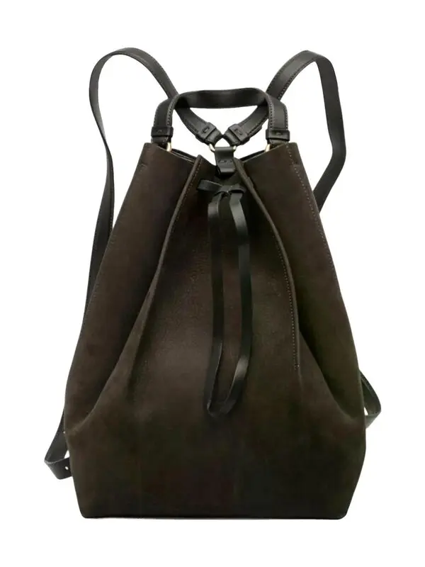 MAISON MARGIELA 2000-2010 Nubuck Drawstring Backpack - Brown