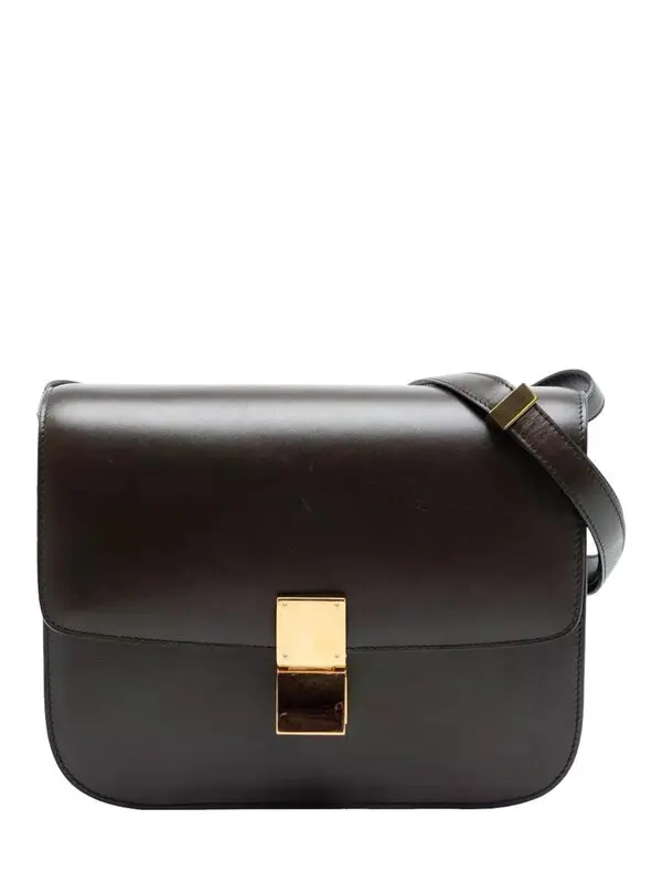 Celine 2015 Medium Classic Box Crossbody Bag - Brown
