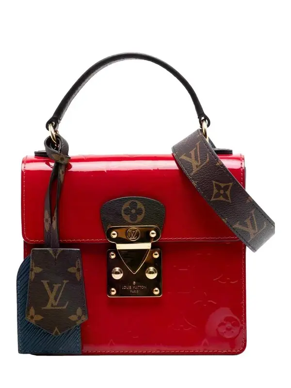 LOUIS VUITTON 2019 Monogram Vernis Spring Street Satchel - Red